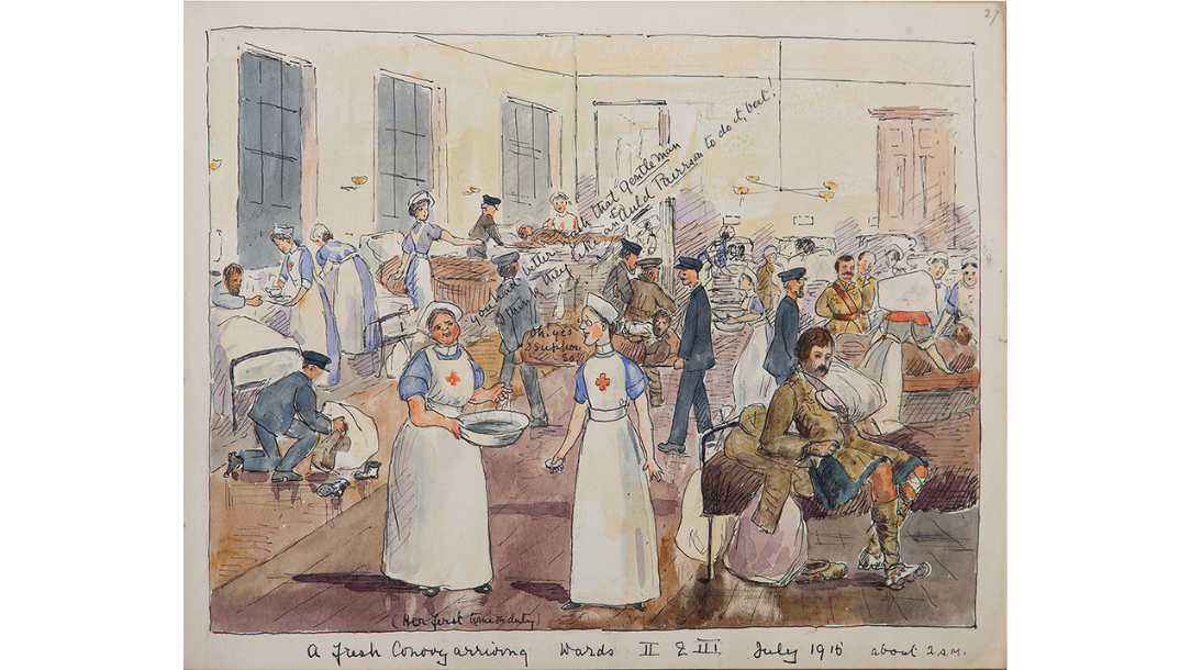 On the frontlines: Women war artists and the British Red Cross