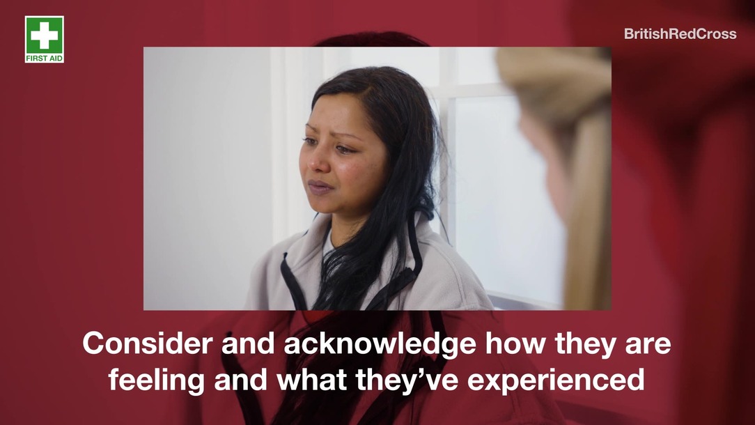 Learn first aid for emotional distress | British Red Cross