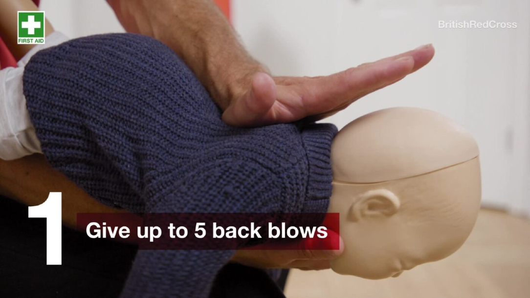 First aid for a baby who is choking | British Red Cross
