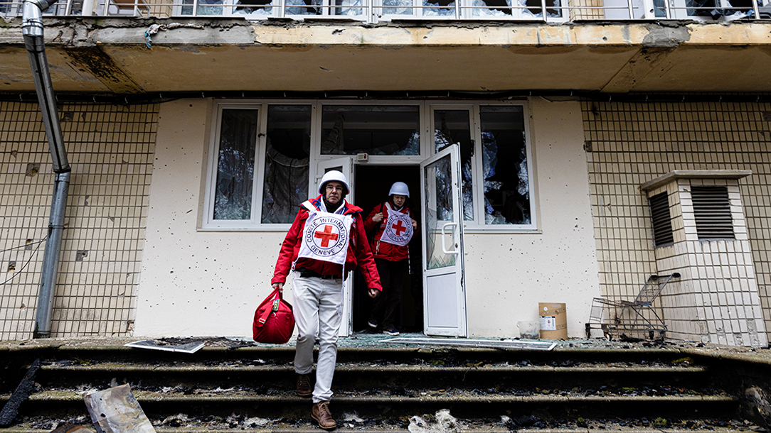 Red Cross supports Okhmatdyt children's hospital after explosions in Kyiv